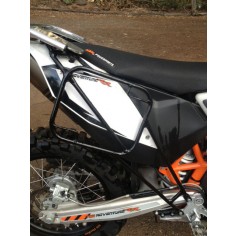 Andy Strapz's own saddlebag support frames.